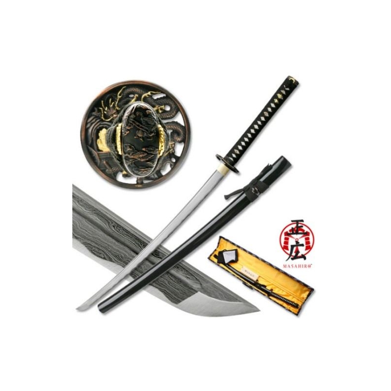 Damascus Serpent Katana - Fantasy Meče