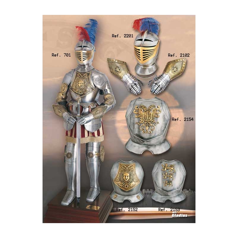 Rytířské Rukavice Zlaté - Fantasy Meče