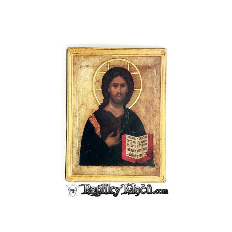Ikona Ježíš Kristus a Bible - Fantasy Meče