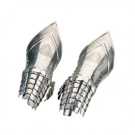 Rytířské Rukavice Zdobené - Fantasy Meče